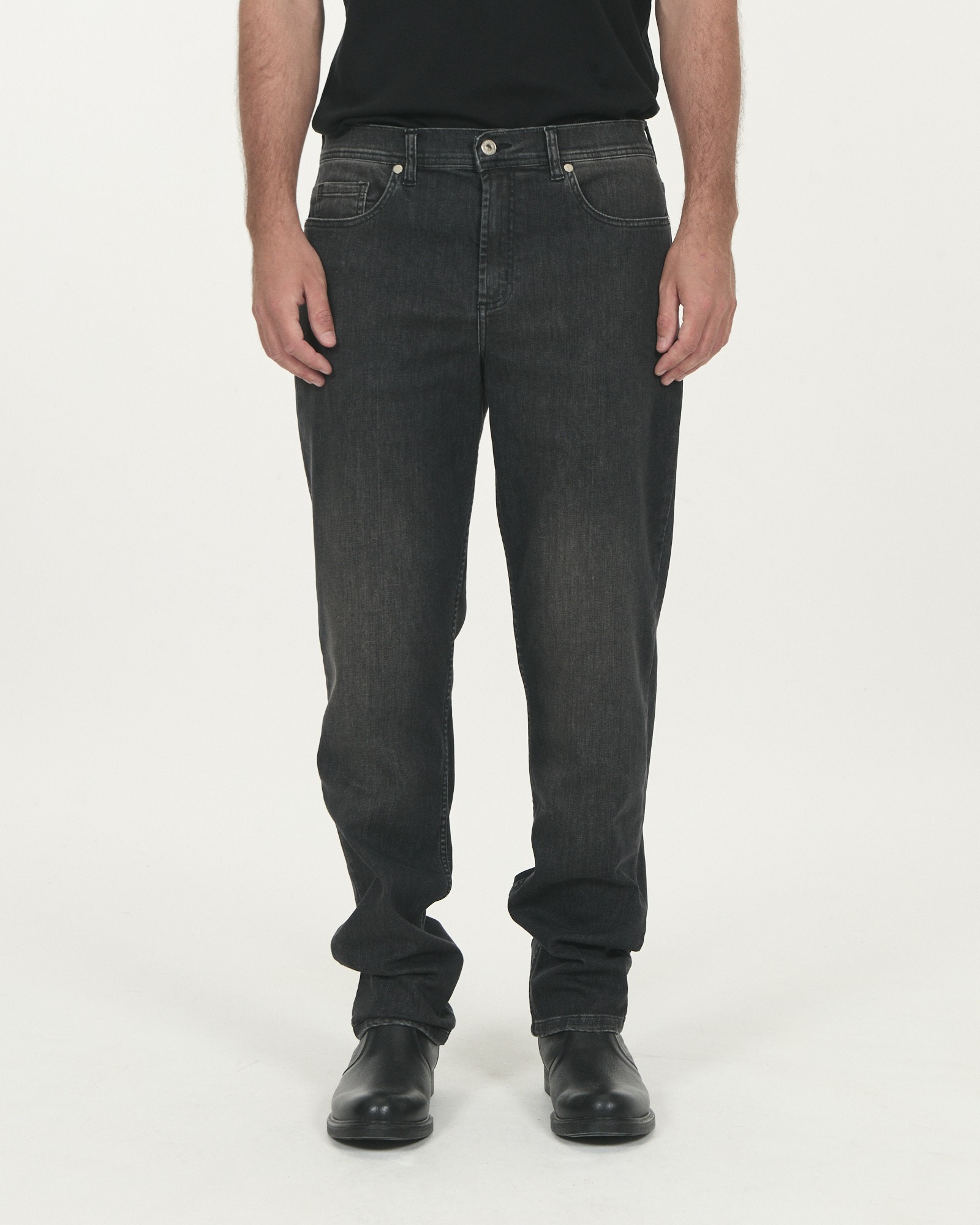 Pantalón Carahuasi Denim Negro Gastado - Cardon