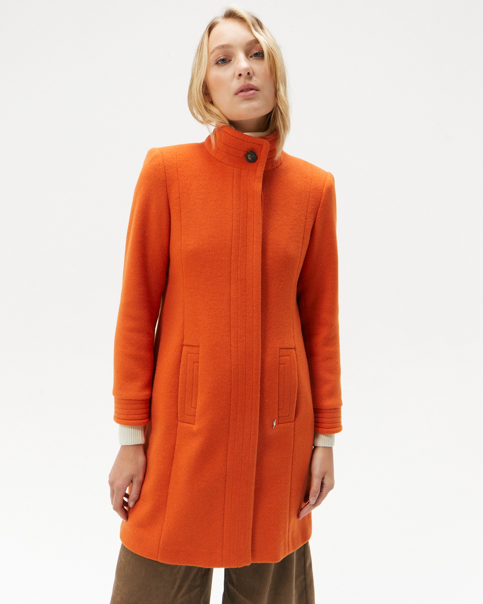 Tapado Leandra Paño Naranja - Cardon